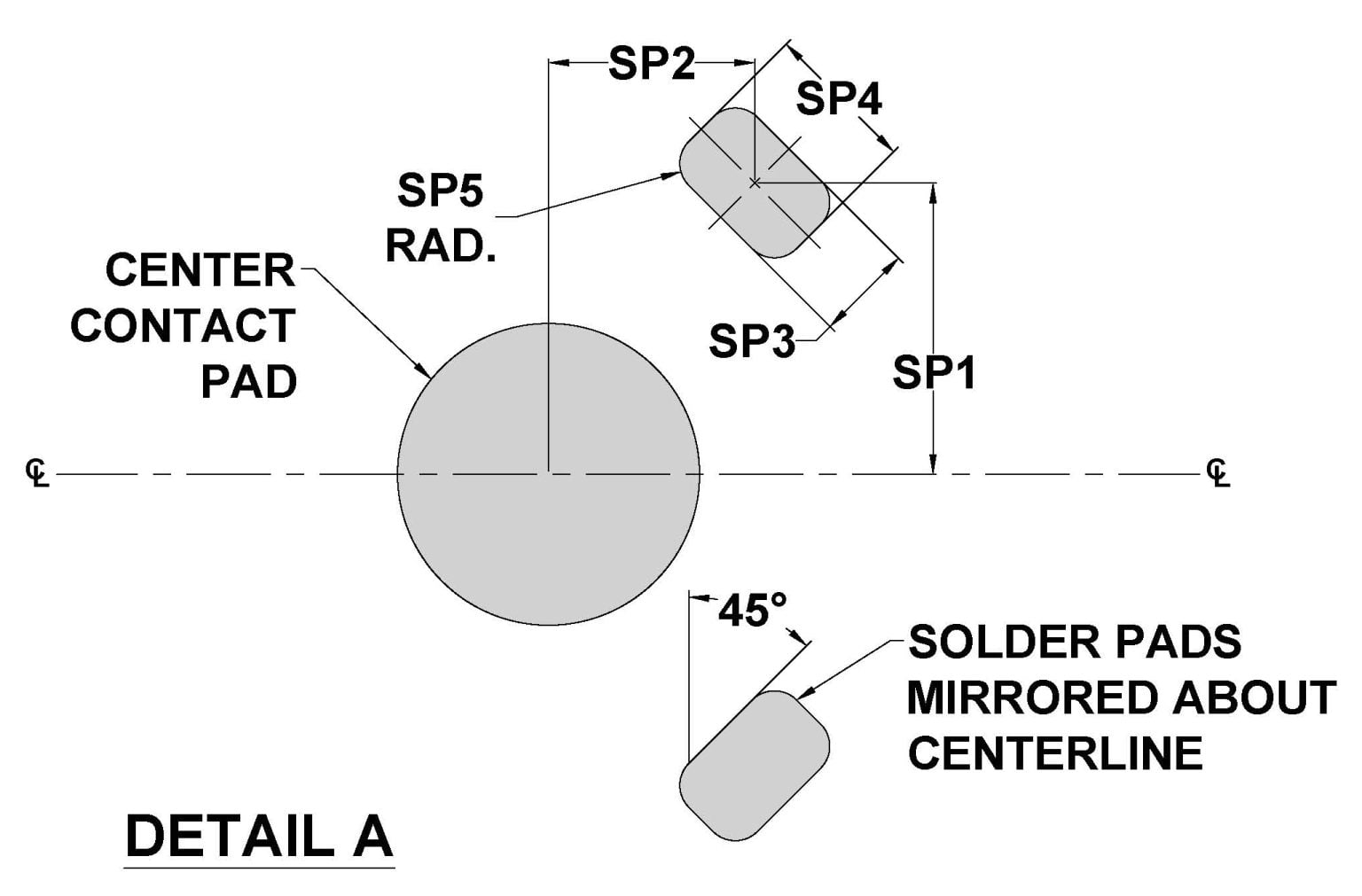 Single-Sided Solder Dome Contact Pad - Snaptron